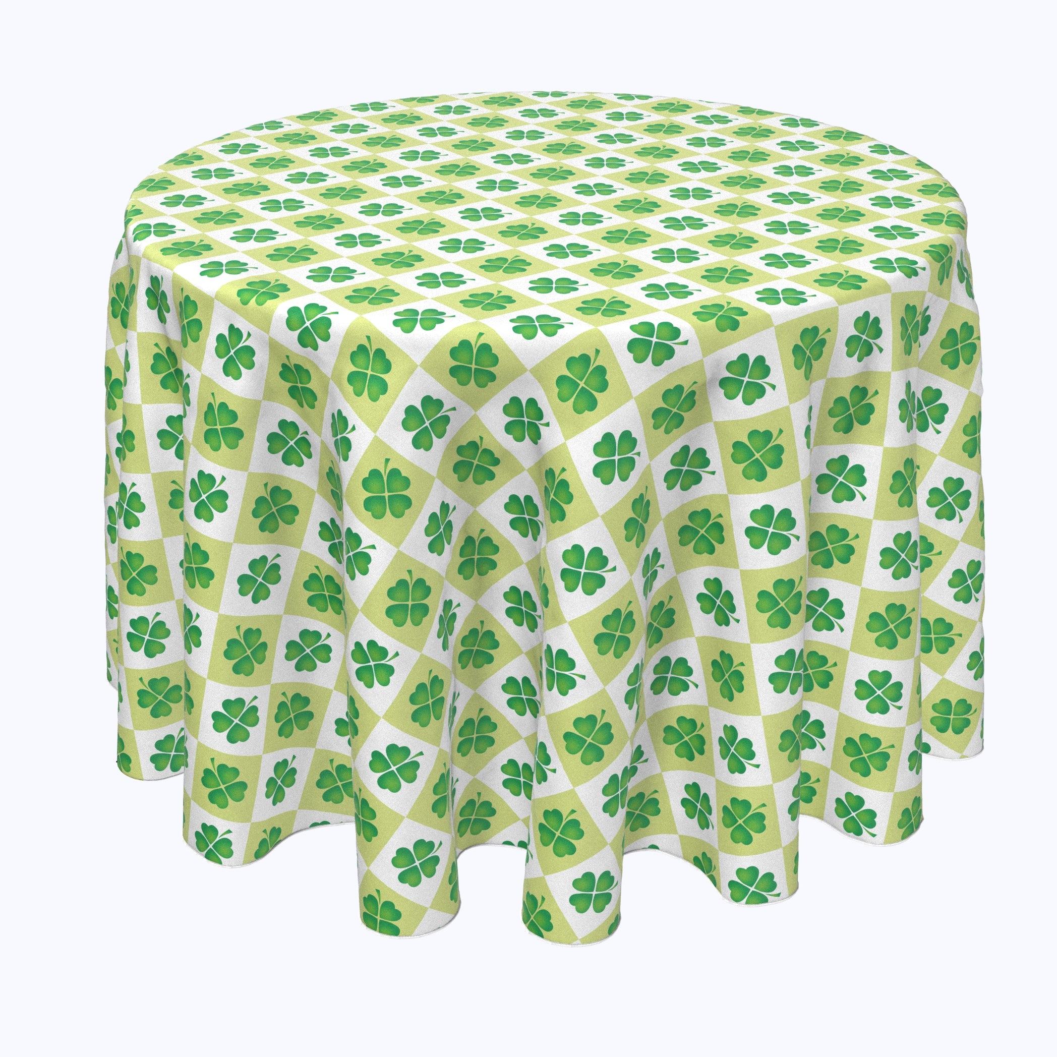 4 Leaf Clover Check Round Tablecloths – Tablecloth.com