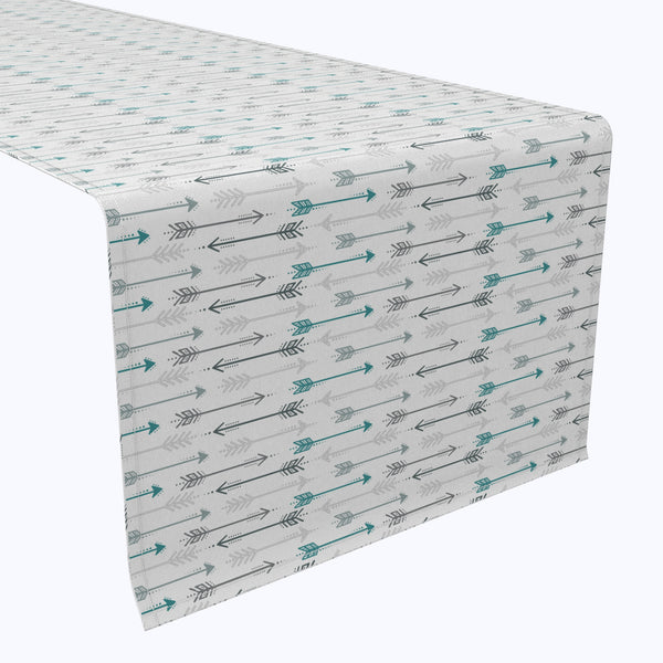Grey & Blue Arrows Table Runners – Tablecloth.com