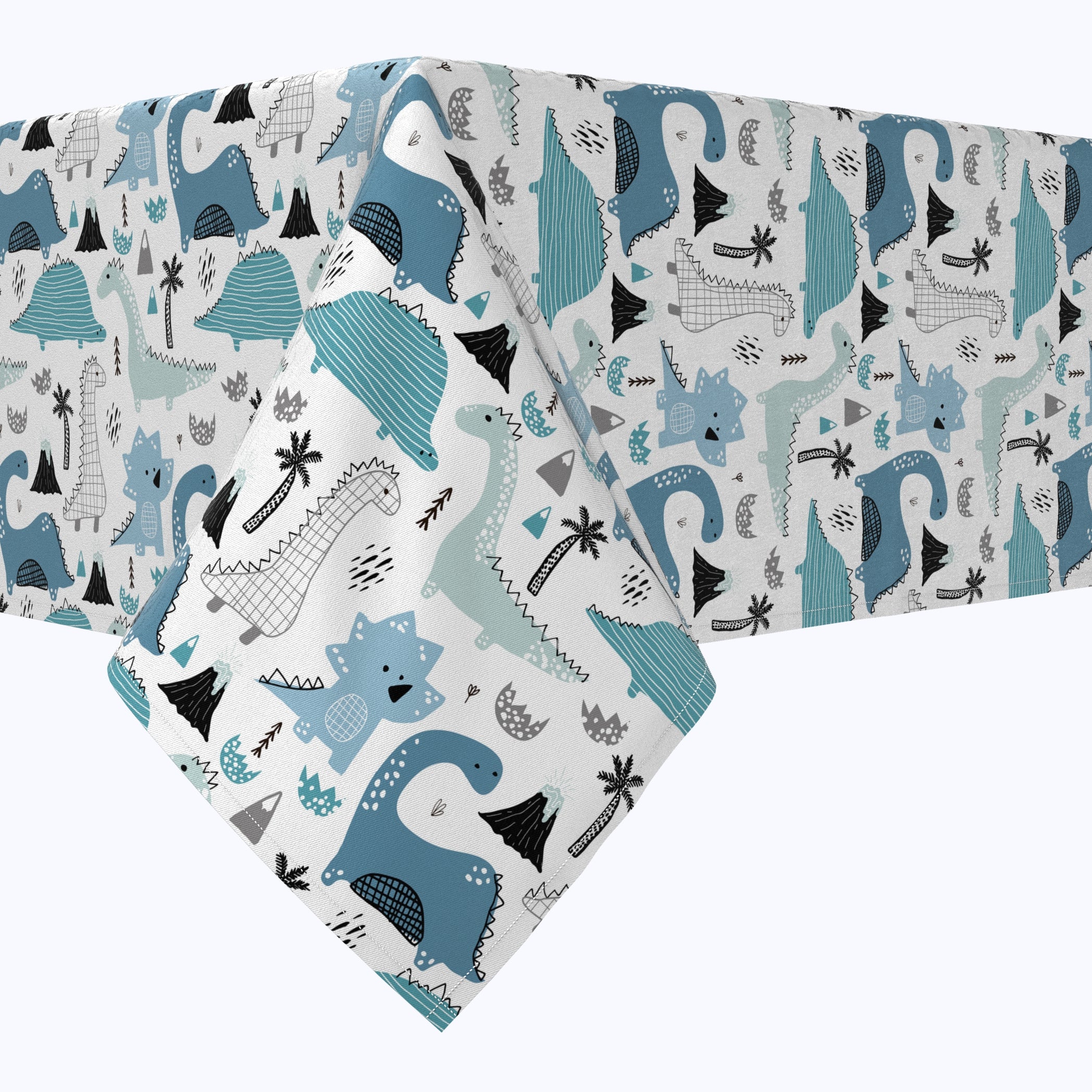 Hand Drawn Dinosaurs Cotton Rectangles – Tablecloth.com