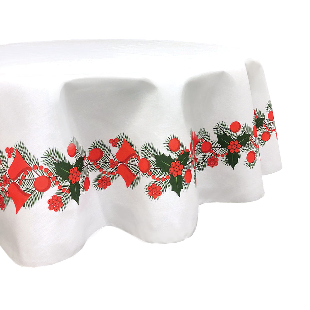 Shop Round Christmas Tablecloths – Tablecloth.com