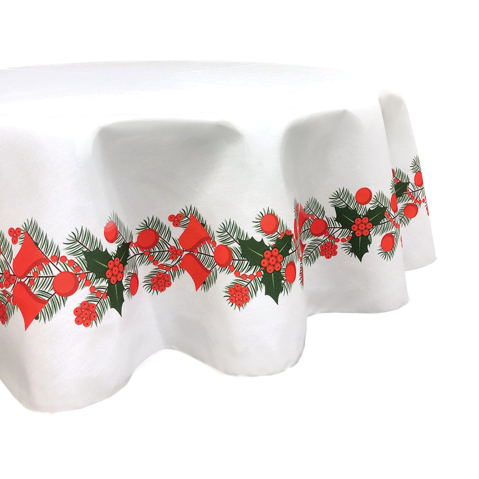 Shop Round Christmas Tablecloths – Tablecloth.com