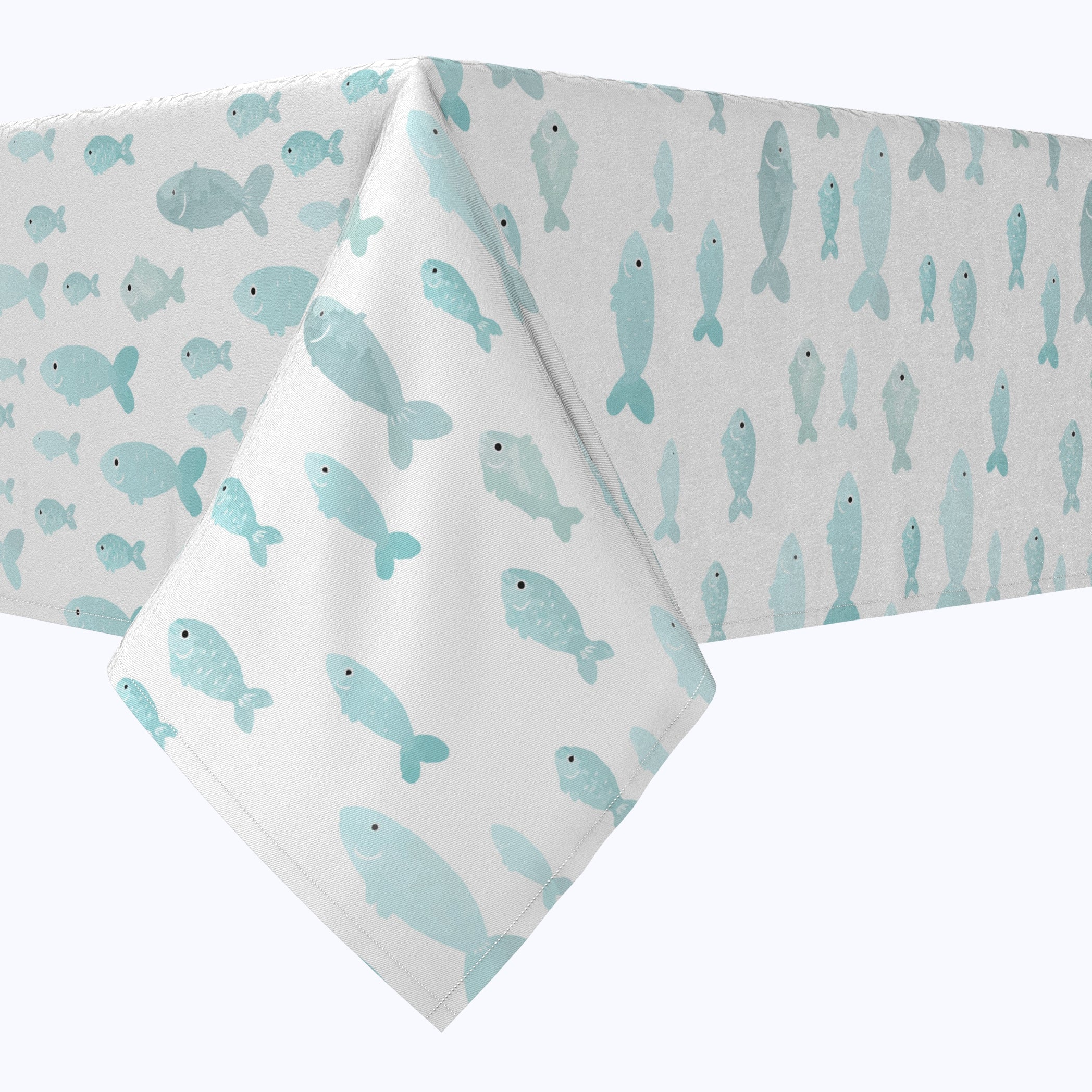 Underwater Fish Cotton Rectangles – Tablecloth.com