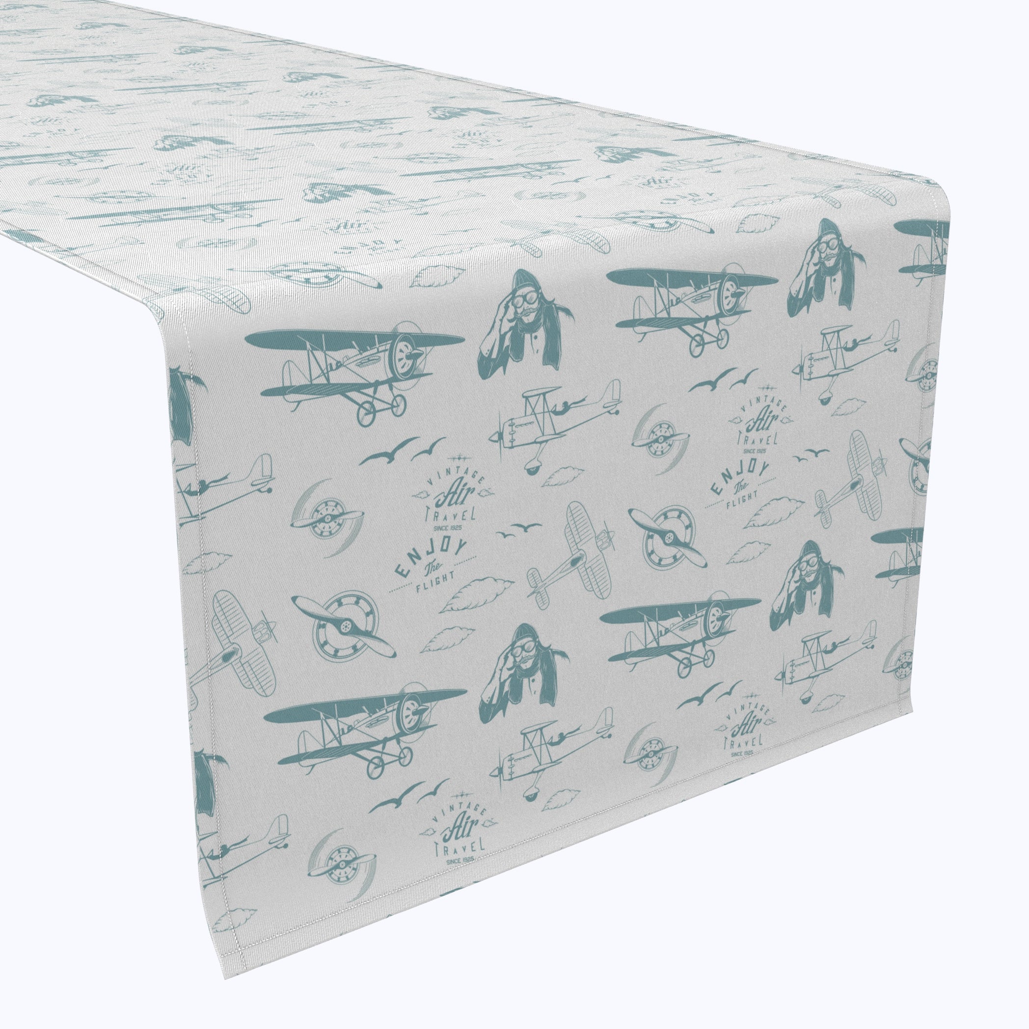 Vintage Aviation Table Runners – Tablecloth.com